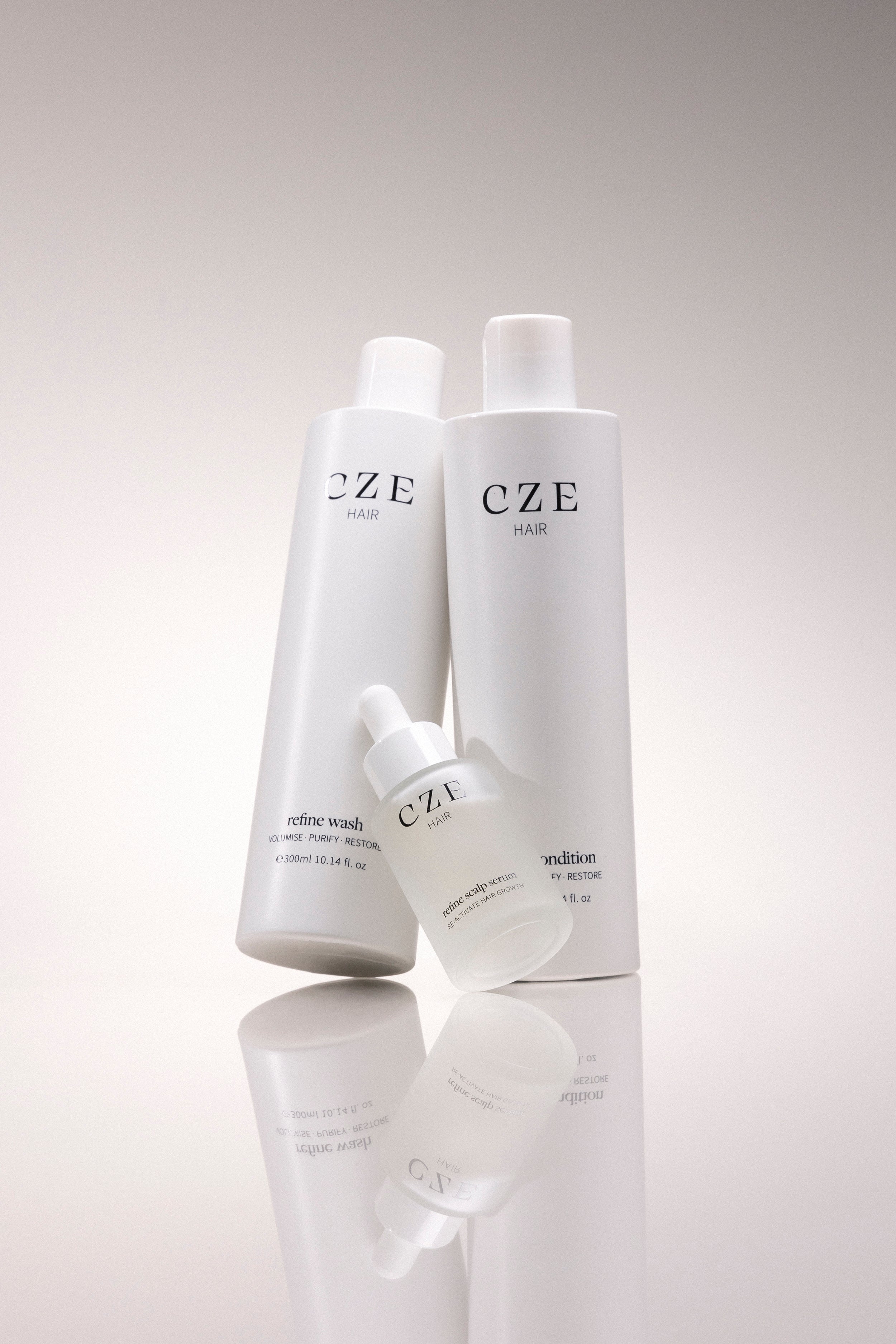 CZE Hair Refine Range - 3-step system for fine or thinning hair